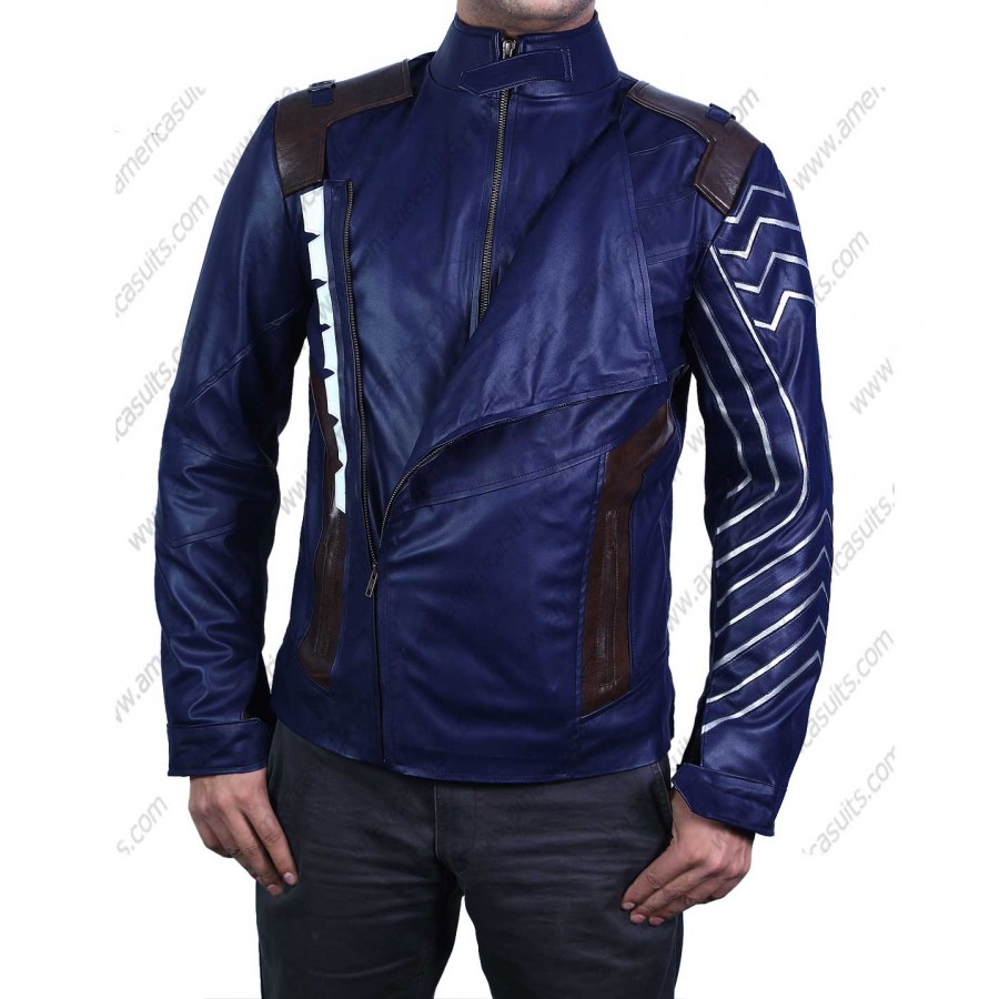 Avengers Bucky Barnes Winter Soldier Blue Jacket