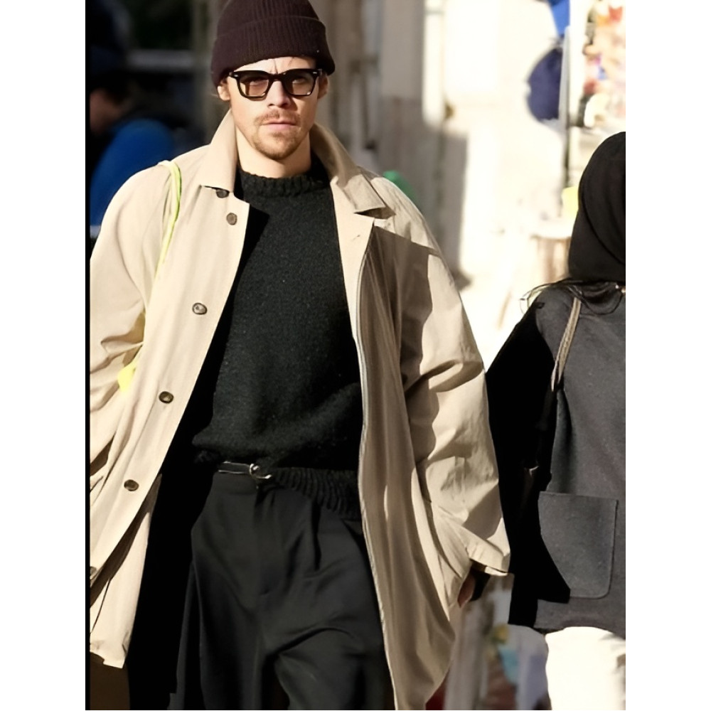 Beige Trench Coat 2025 Harry Styles