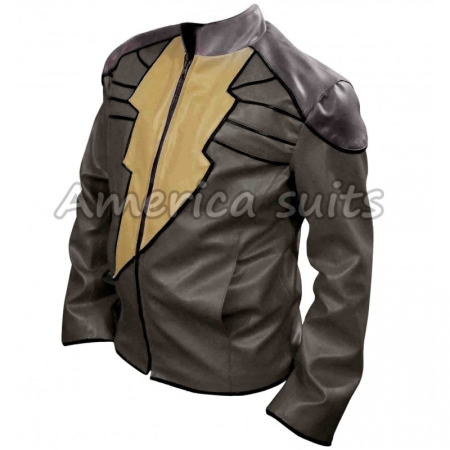 Black Adam Injustice Leather Jacket