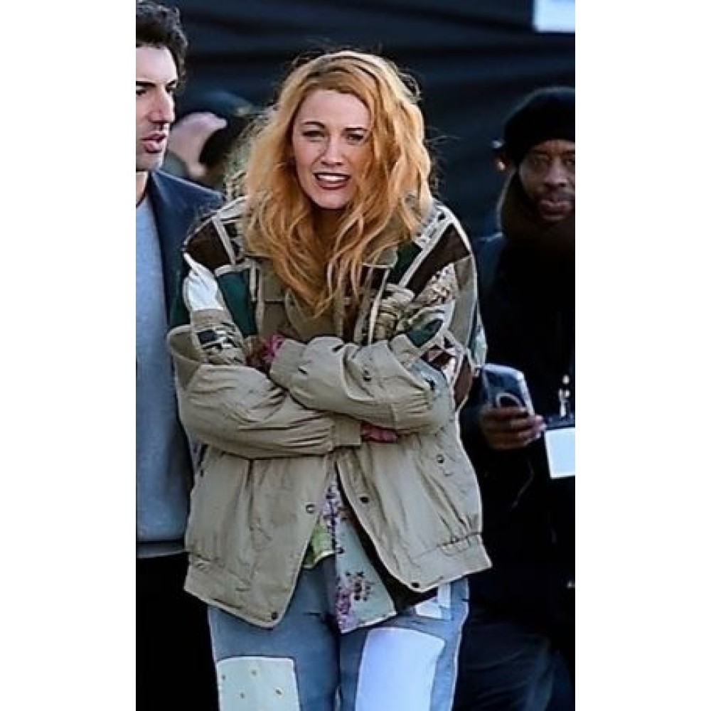 Blake Lively Cotton Jacket | AmericaSuits