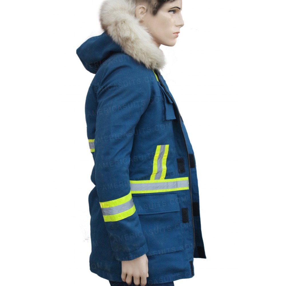 Blue Parka Coat