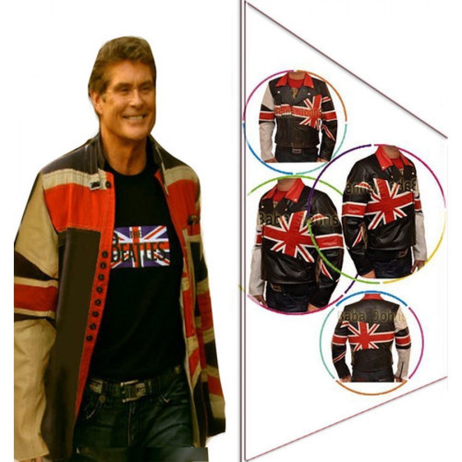 David Hasselhoff Jacket | British Flag Union Jacket
