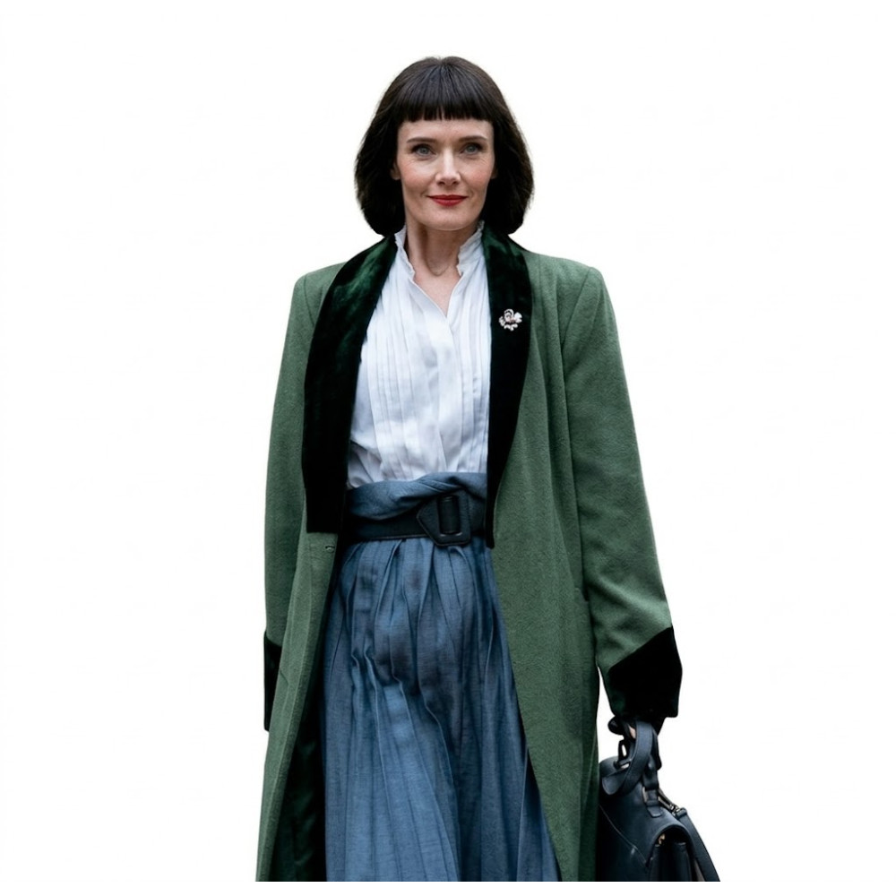 Rebecca Calder Broken Bird 2026 Green Coat | America Suits