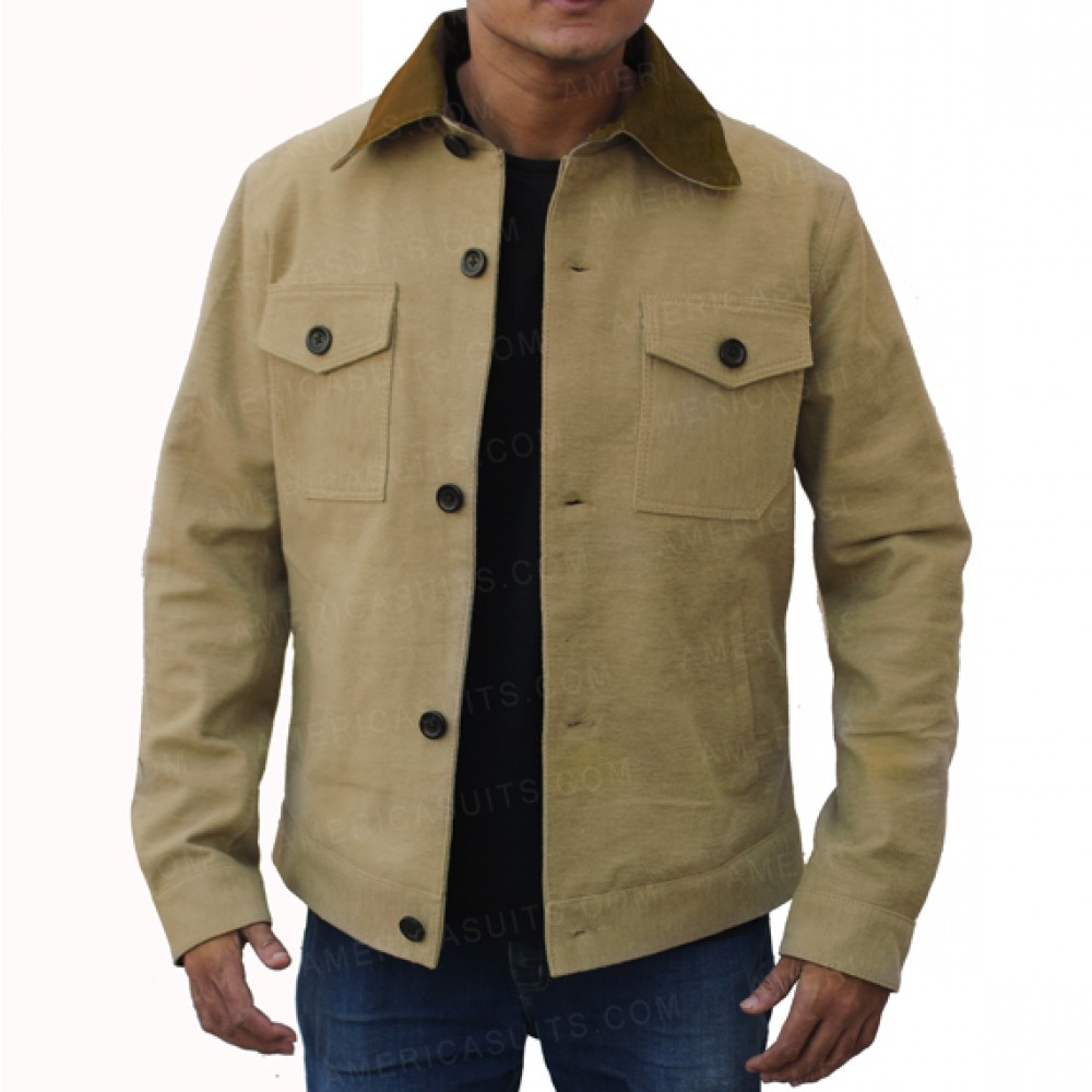 Brown Cotton Jacket | America Suits