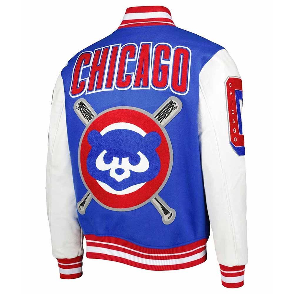 Chicago Cubs Mash Up Royal Blue Varsity Jacket