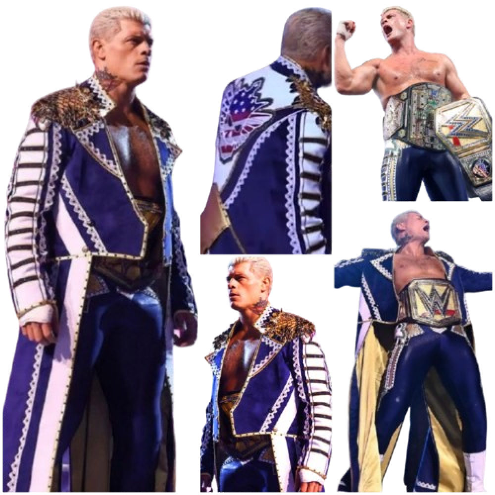 Cody Rhodes Crown Jewel Military Coat | America Suits