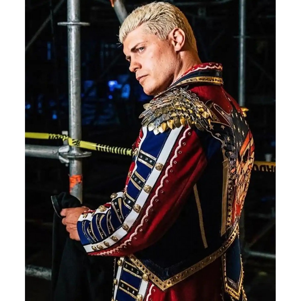 Cody Rhodes Military Coat | America Suits