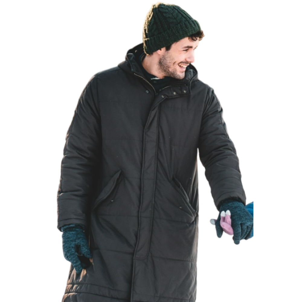 Connor Blake The Threesome Black Puffer Coat | America Suits