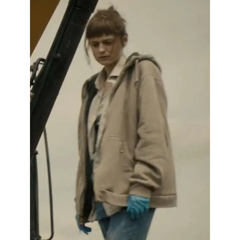 Darby Hart A Murder at the End of the World Beige Hooded Jacket