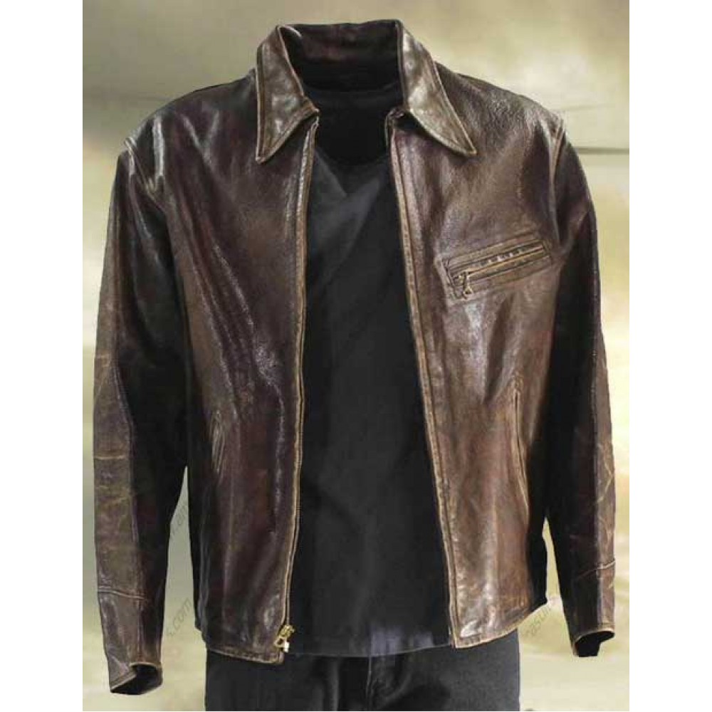 Death Wish Bruce Willis Brown Leather Jacket