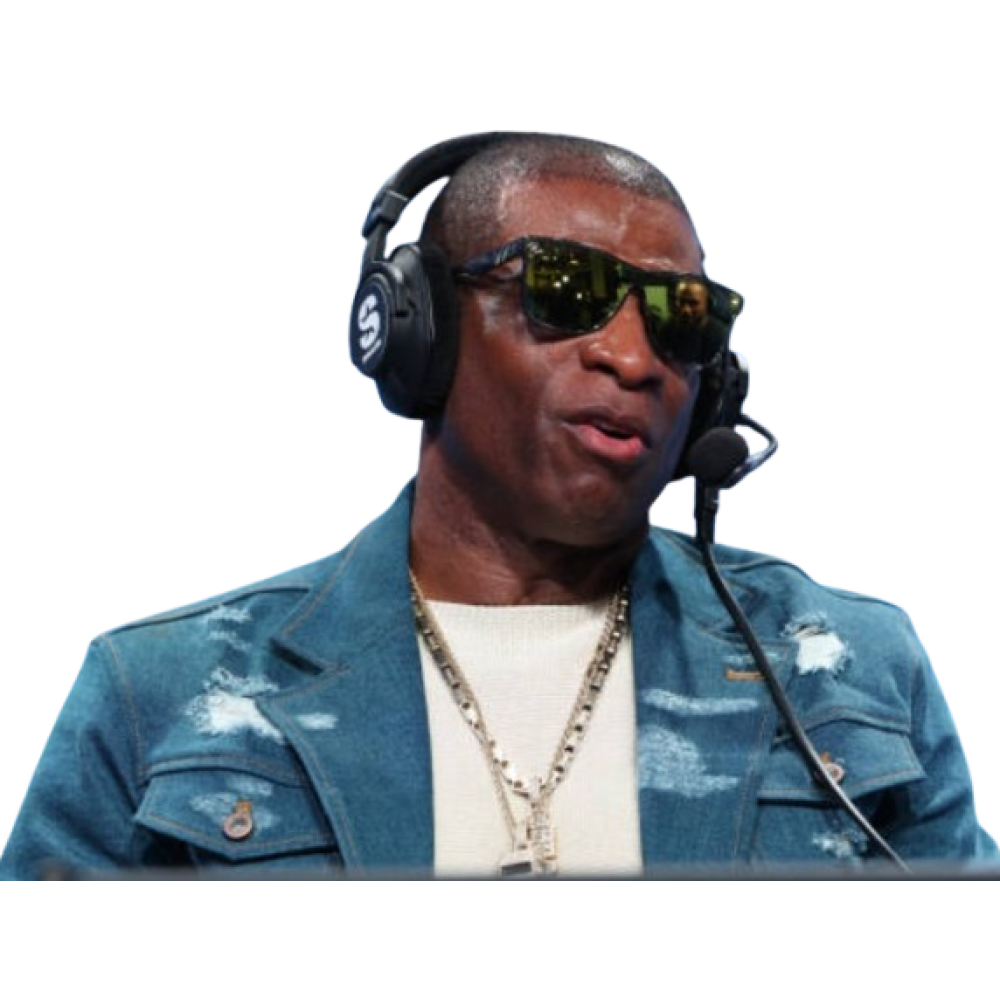 Deion Sanders Blue Denim Coat