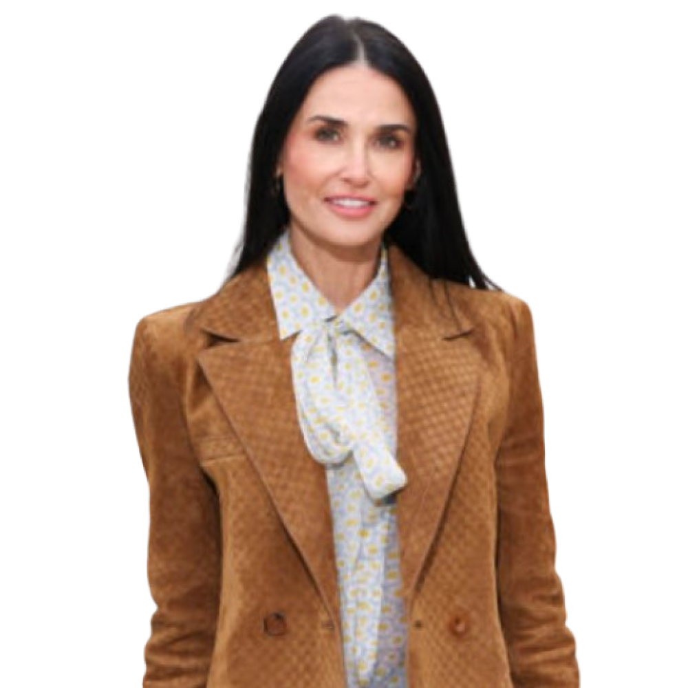Demi Moore Inspired Style from Landman Photocall Jacket | America Suits