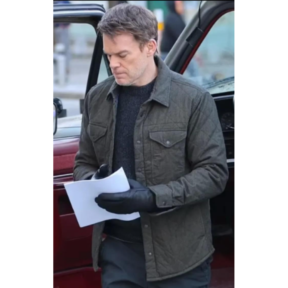 Dexter Resurrection Dexter Green Quilted Jacket | Dexter Jacket ...