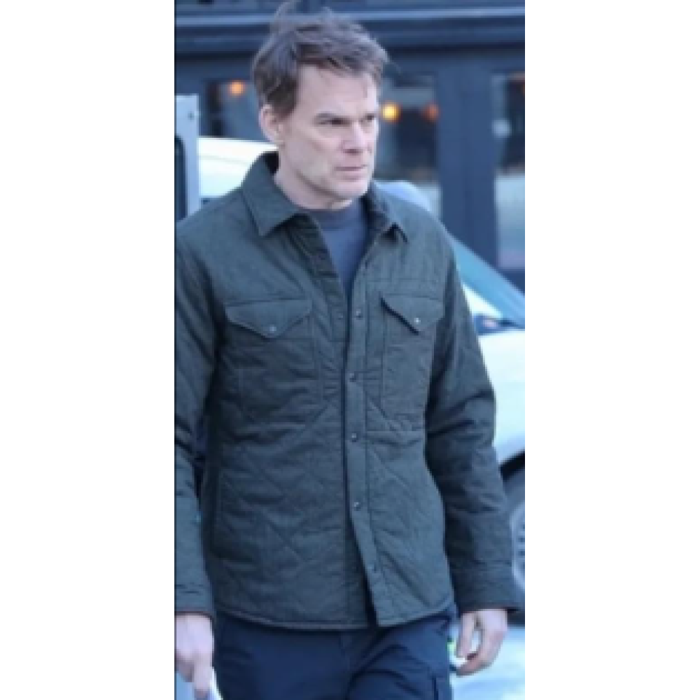 Dexter Resurrection Dexter Green Quilted Jacket | Dexter Jacket ...