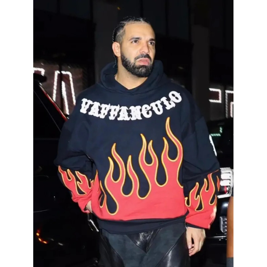 Drake Vaffanculo Fire Flame Hoodie