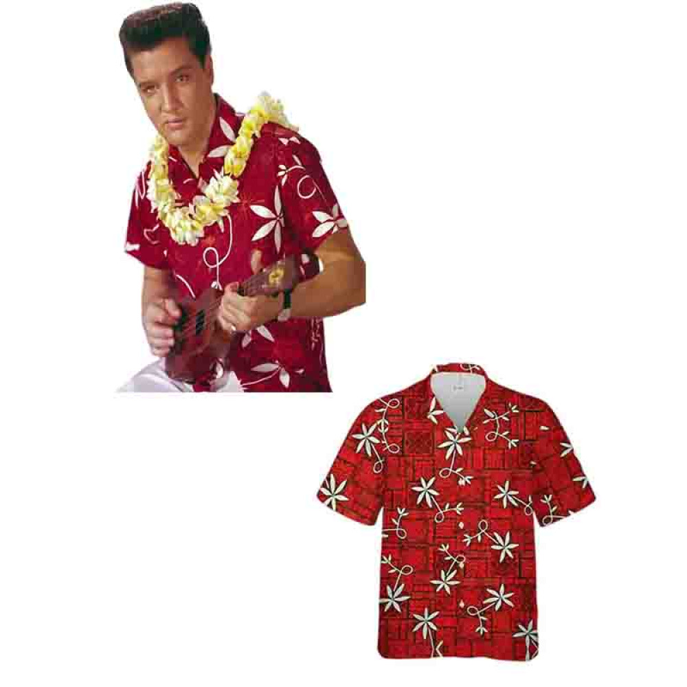 lvis Presley Blue Hawaii Red Hawaiian Shirt | Chad Gates Vintage Aloha ...