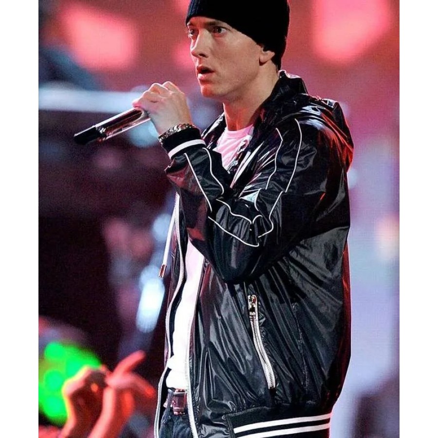 Eminem 52 Grammy Awards Show Black Hooded Jacket