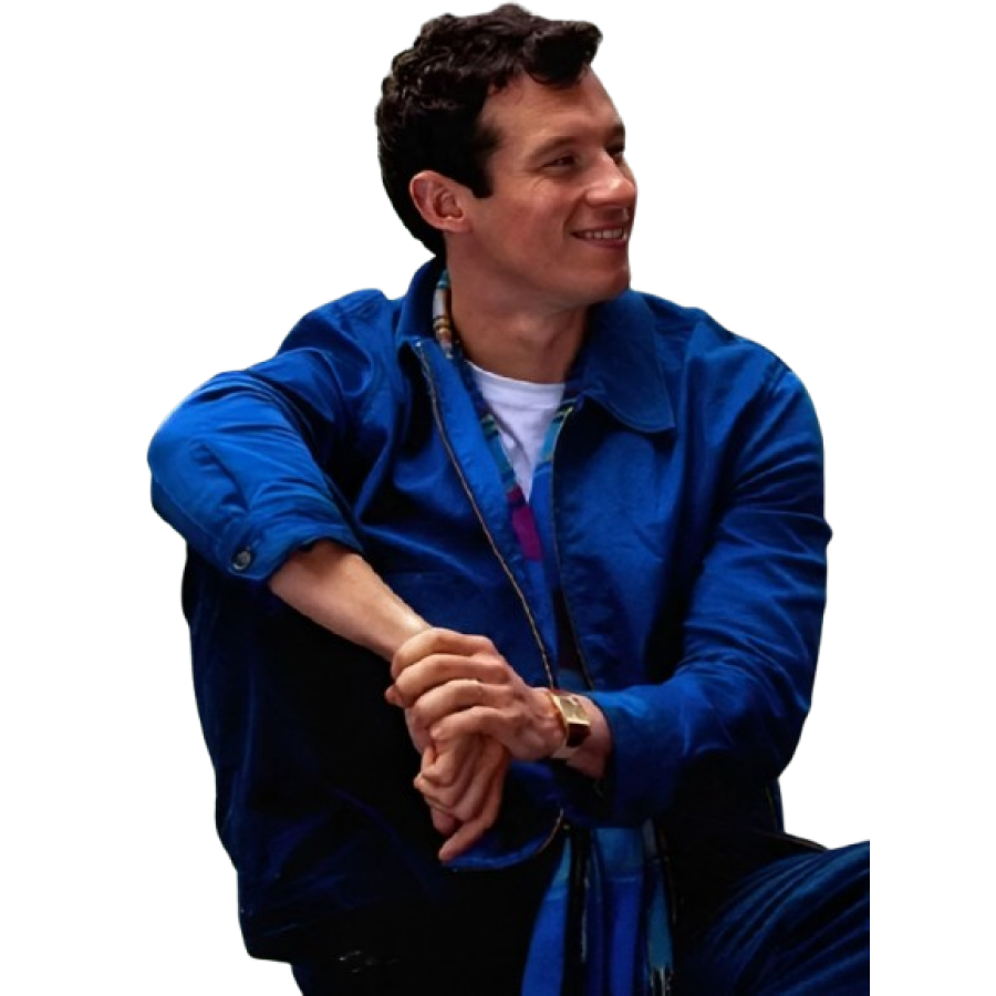 Eternity Callum Turner Blue Cotton Jacket