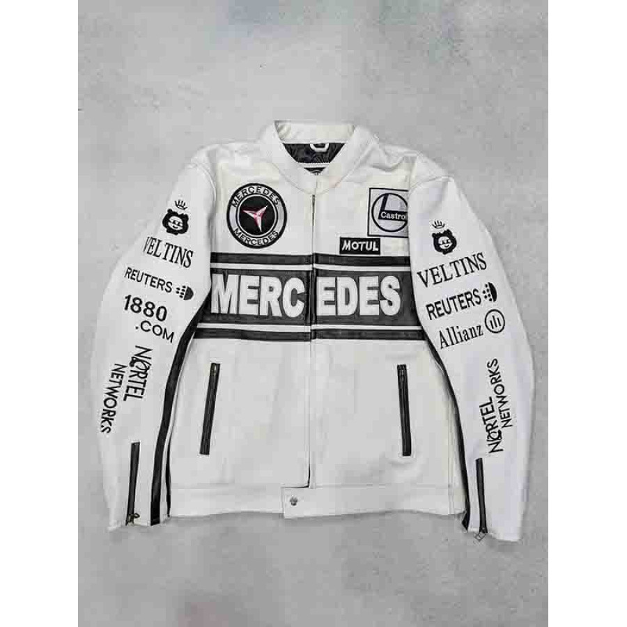 Formula 1 Mercedes Leather Jacket