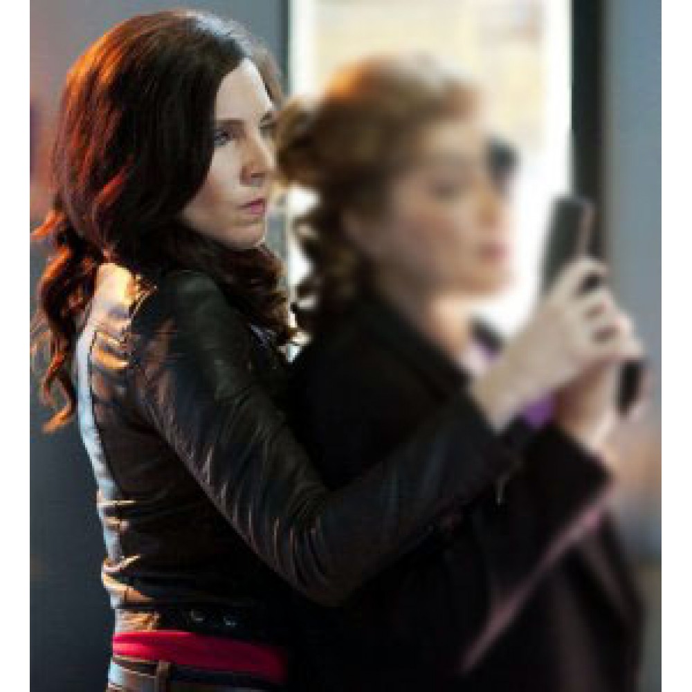 Grace and Frankie Brianna Hanson Leather Jacket