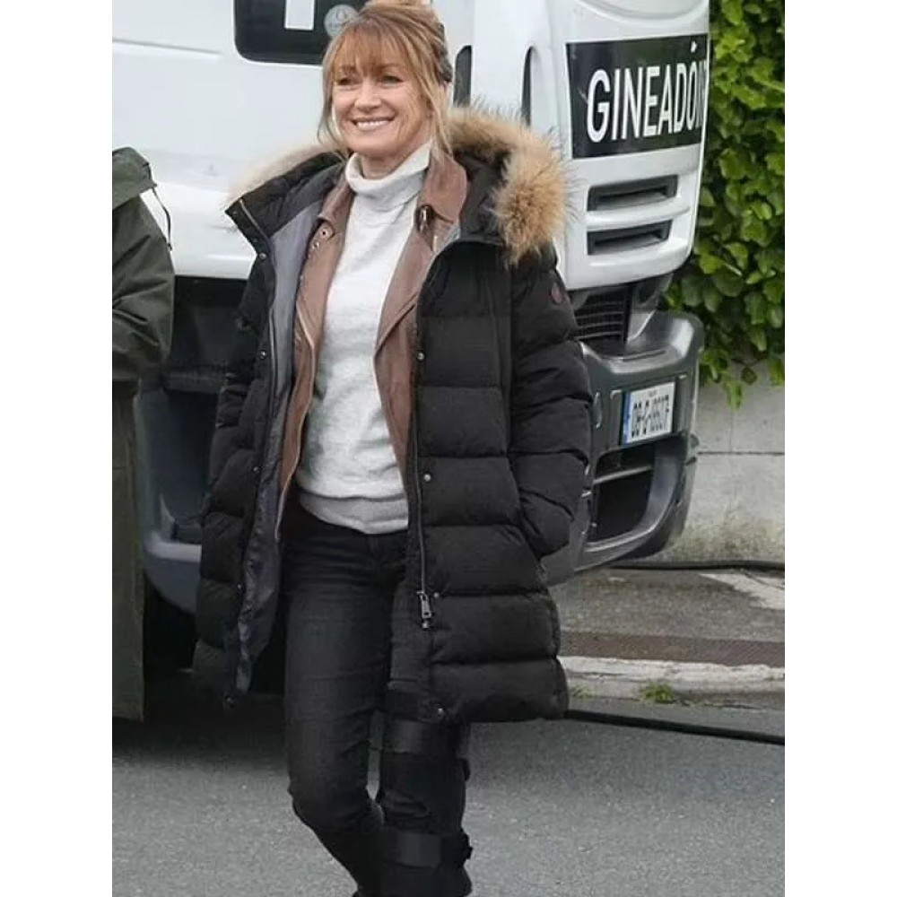 Harry Wild S01 Jane Seymour Puffer Jacket | AmericaSuits