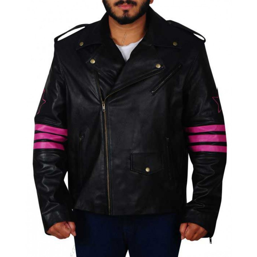Hitman Bret Hart Leather Jacket