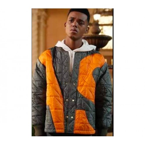 Jabari Banks Bel-Air Quilted Bomber Jacket