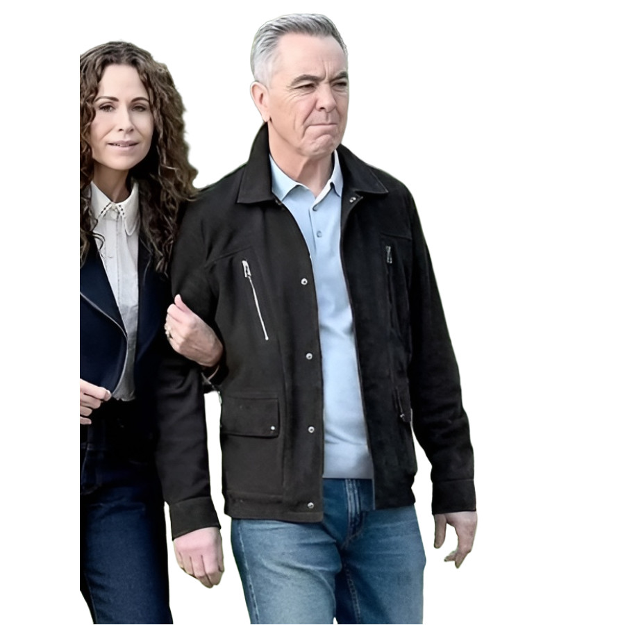 James Nesbitt Run Away Black Suede Leather Jacket