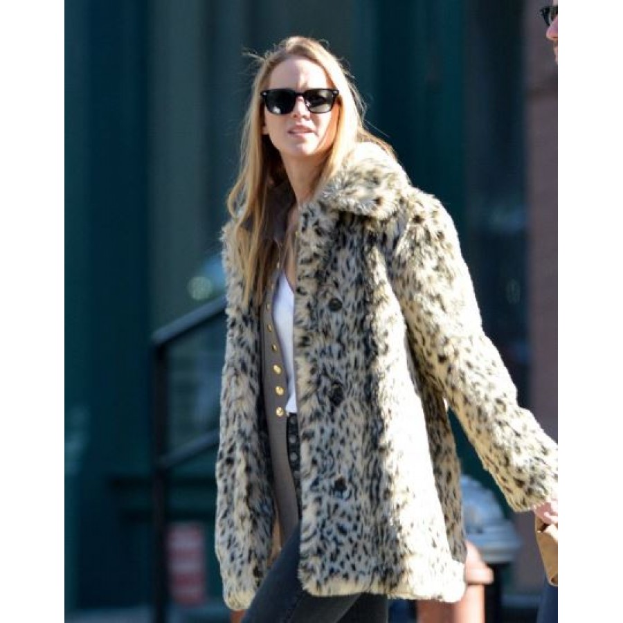 Jennifer Lawrence Faux Fur Jacket | AmericaSuits