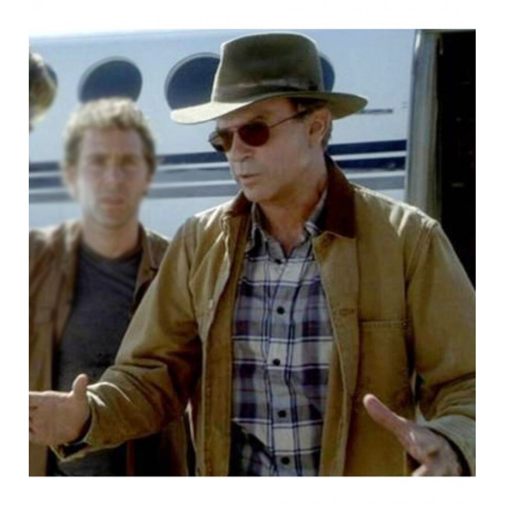 Jurassic World Dominion Alan Grant Brown Jacket | AmericaSuits