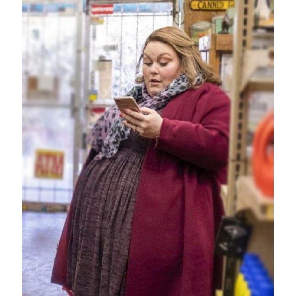 Kate Pearson This Is Us Maroon Coat