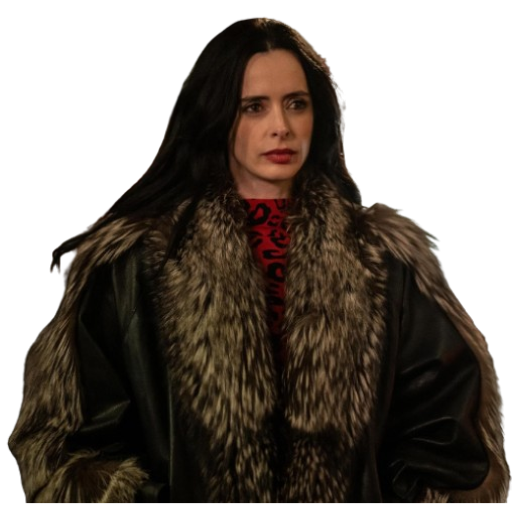 Krysten Ritter Dexter Resurrection Mia Leather Fur Jacket | Dexter ...