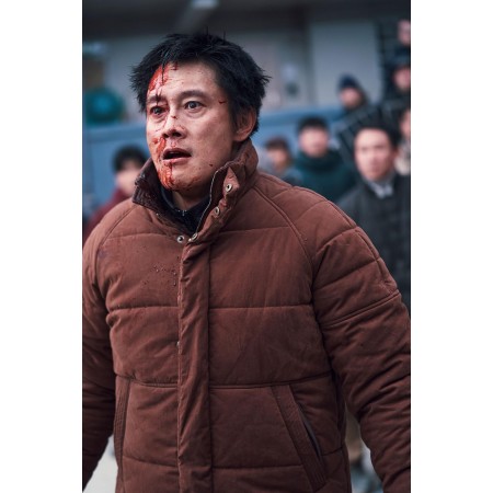 Lee Byung-hun Concrete Utopia 2023 Brown Coat