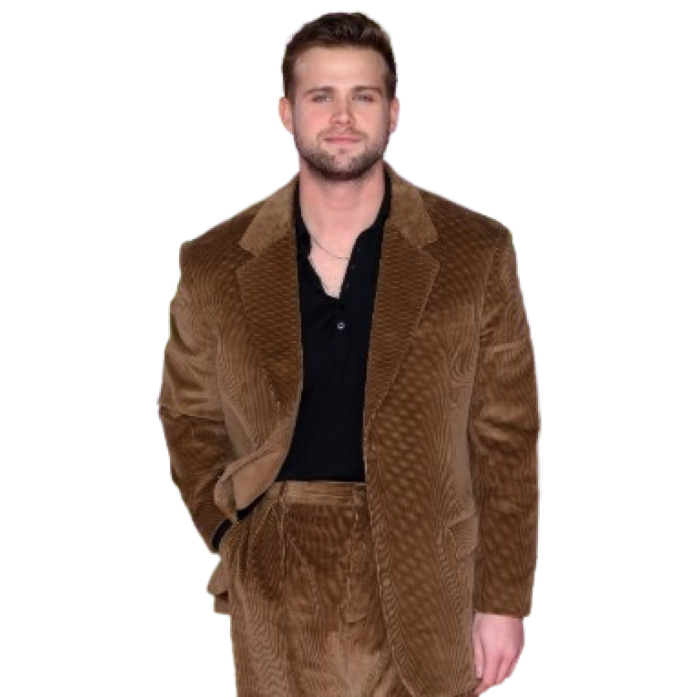 Leo Woodall Bridget Jones Mad About the Boy Roxster Brown Coat ...