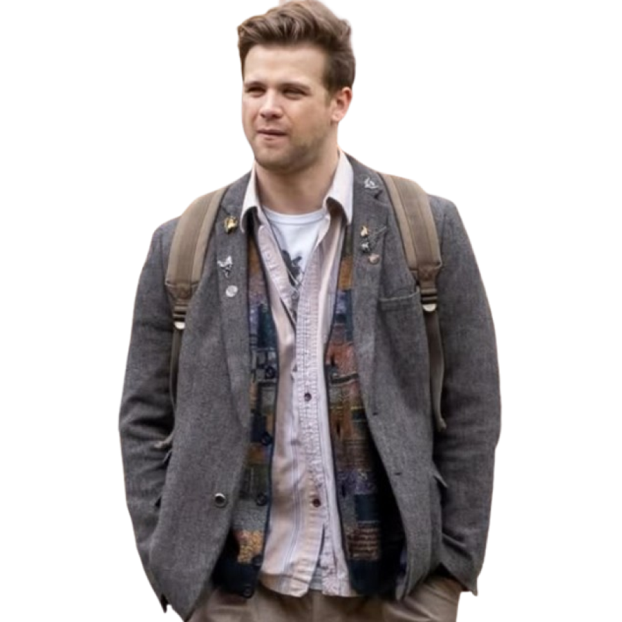 Leo Woodall Prime Target Edward Brooks Coat | America Suits