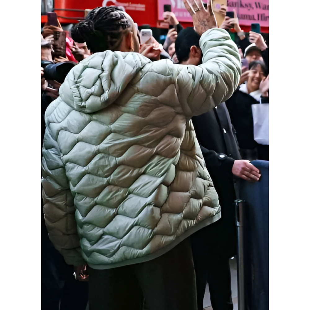 Lewis Hamilton Quilted Puffer Hooded Jacket |America Suits
