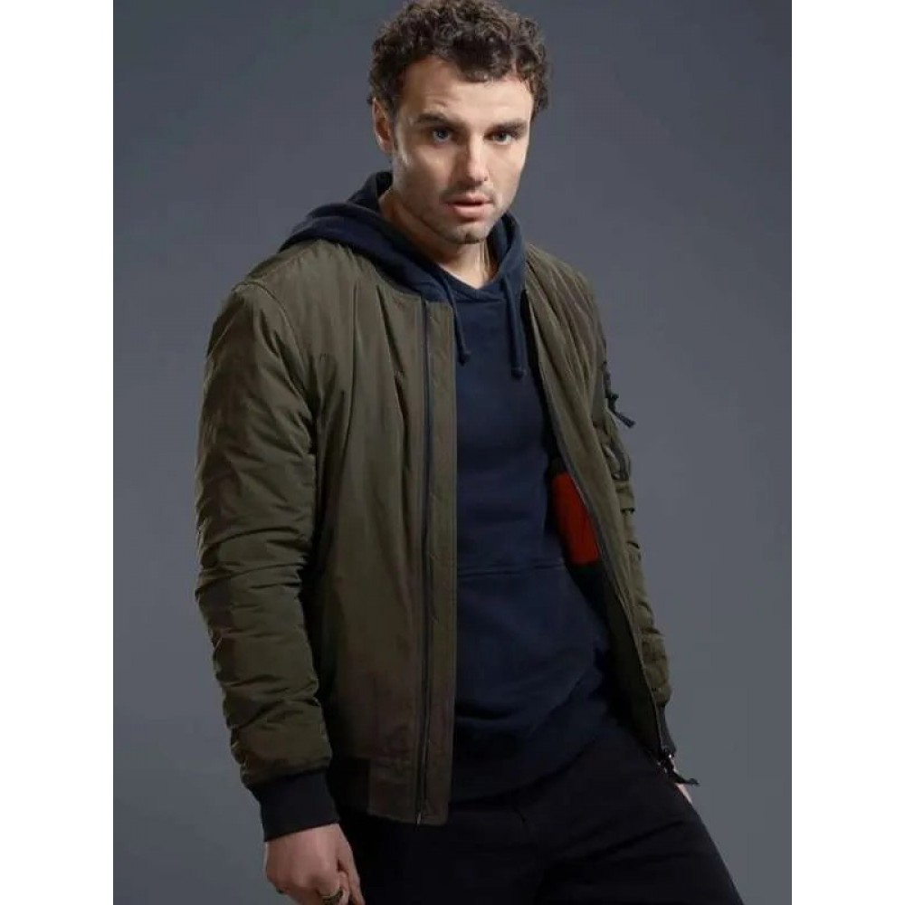 Lucas Hayes La Brea Green Bomber Jacket