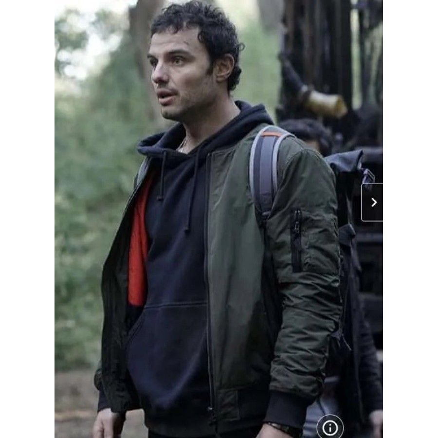 Lucas Hayes La Brea Green Bomber Jacket