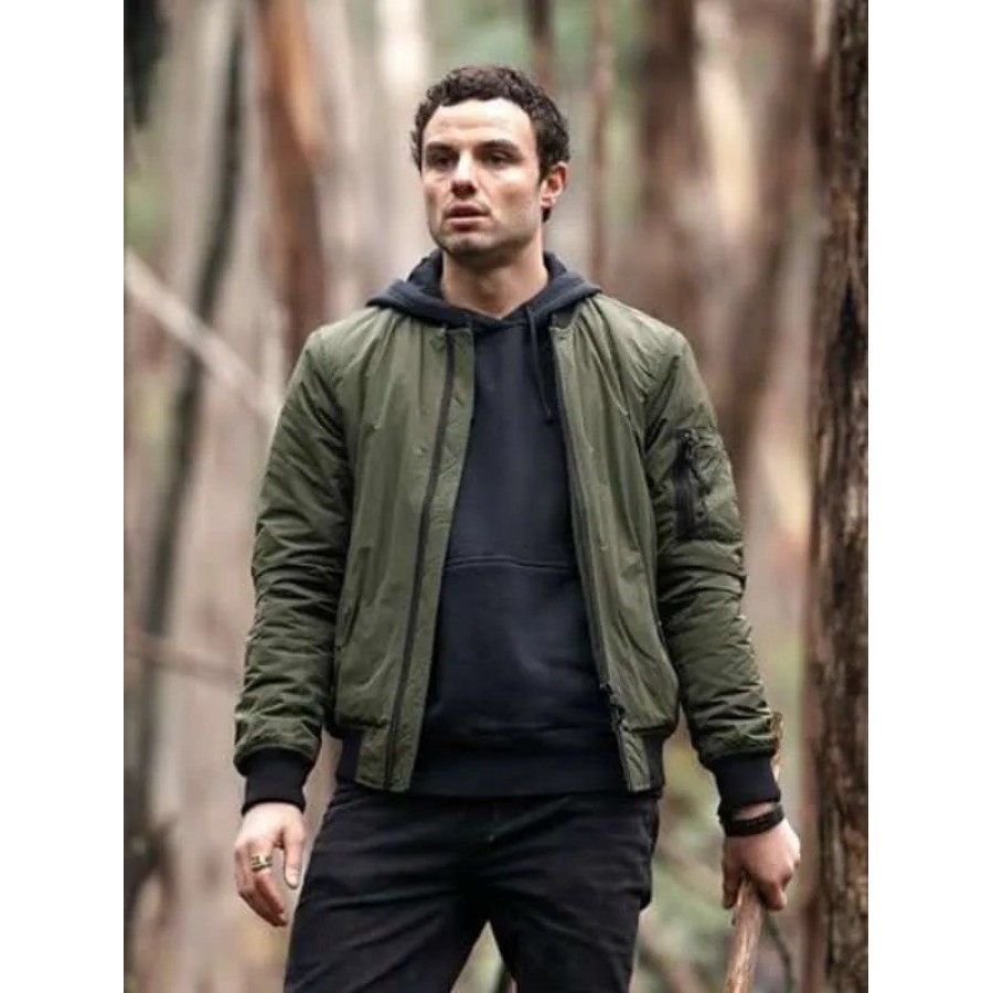 Lucas Hayes La Brea Green Bomber Jacket