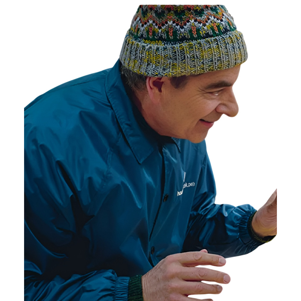 Rowan Atkinson Man vs Baby Royal Blue Jacket