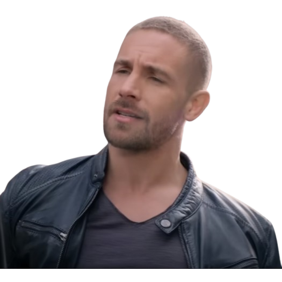 Man with No Past Adam Woodward Black Leather jacket | America Suits