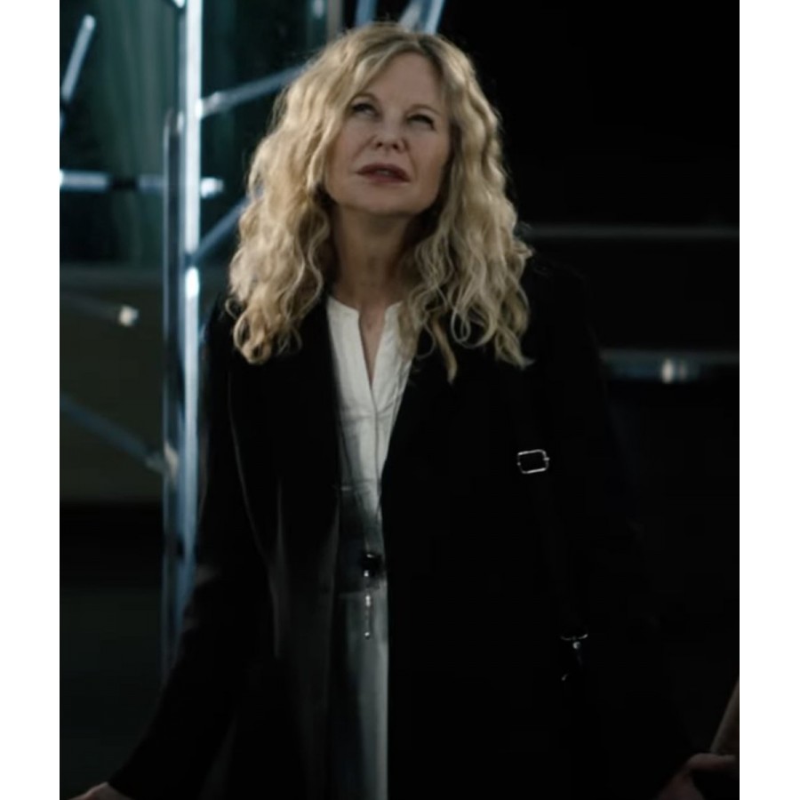 Meg Ryan What Happens Later 2023 Black Coat