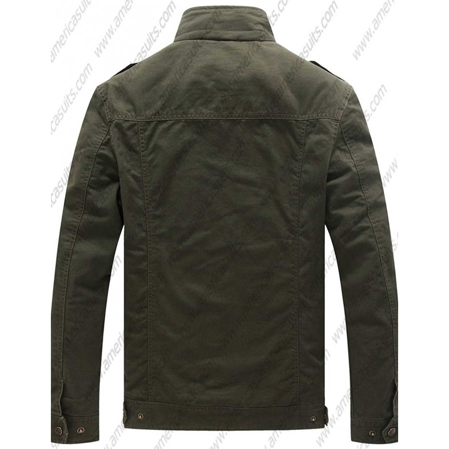 Men Fashion Military Slim Jacket
