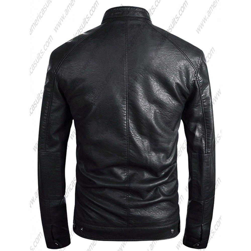 Men Stand Collar Classic Jacket