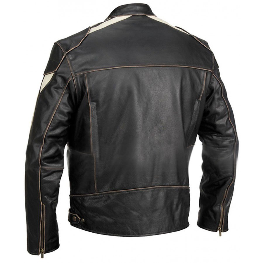 Mens River Road Vintage Biker Jacket