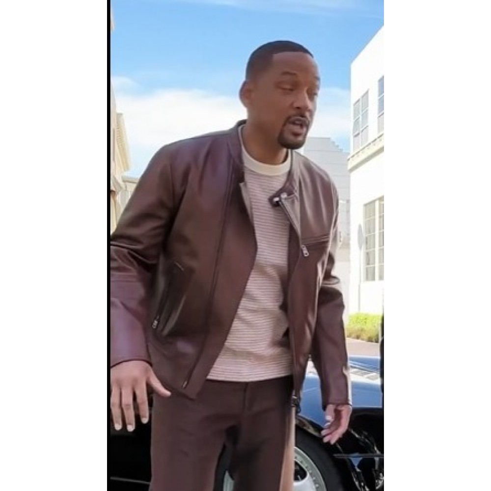 Mike Lowrey Bad Boys 4 Brown Leather Jacket