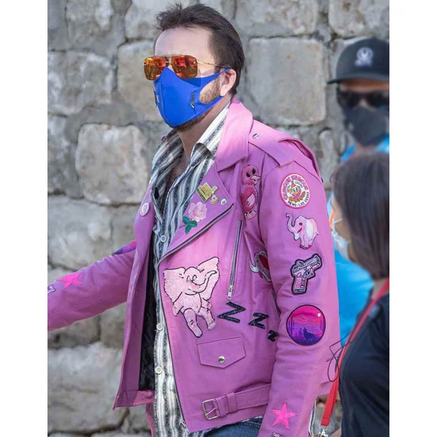 Nicolas Cage Pink Jacket