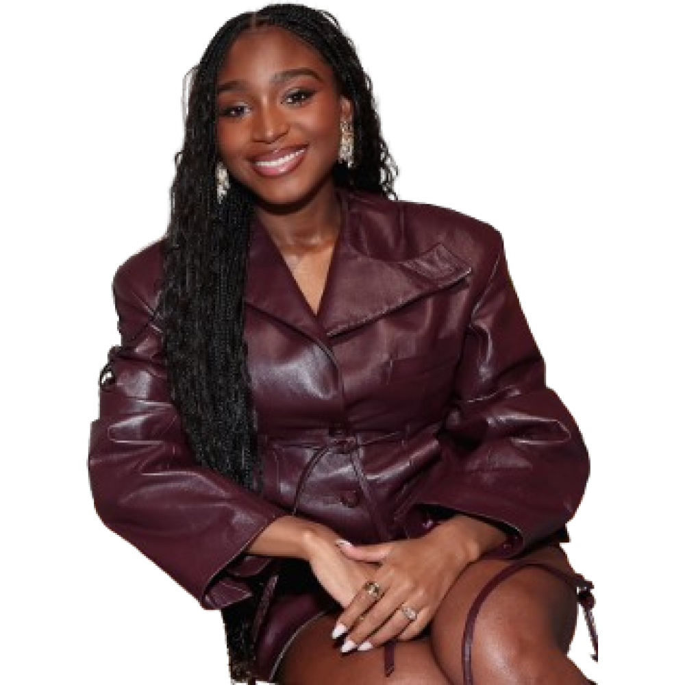 Normani Maroon Leather Jacket