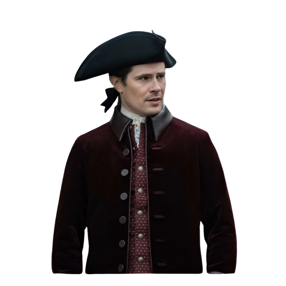 Outlander David Berry Maroon Coat
