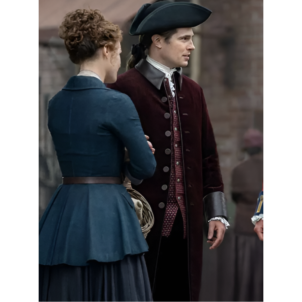 Outlander David Berry Maroon Coat